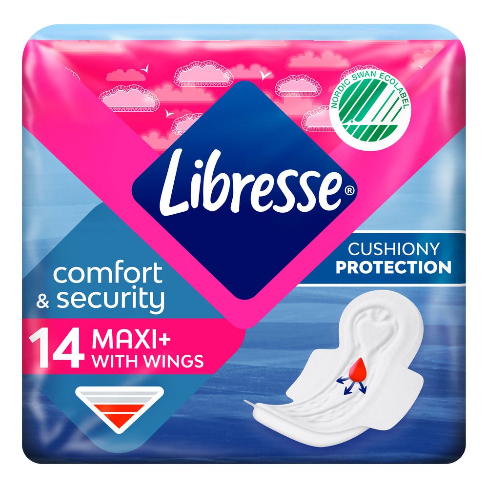 Köp Libresse Maxi Normalvinge - 14 st på Med24.se