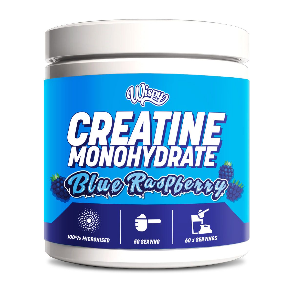 Köp Wispy Creatine Monohydrate Blue Raspberry - 300 g på Med24.se