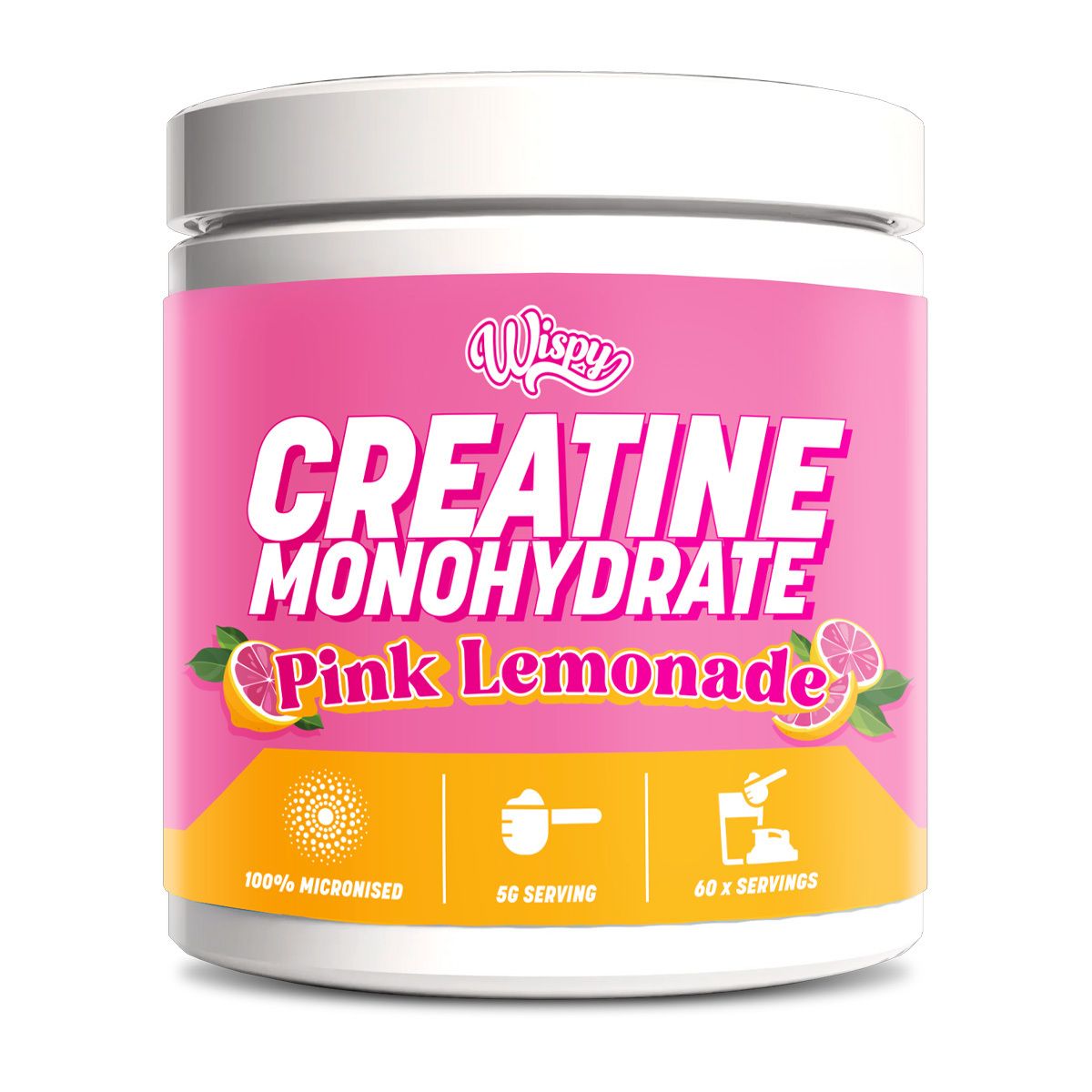 Köp Wispy Creatine Monohydrate Pink Lemonade - 300 g på Med24.se