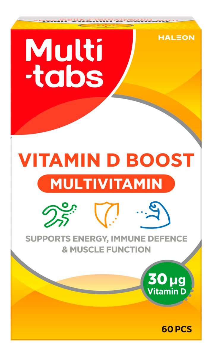 Köp Multi-Tabs Vitamin D Boost Multivitamin - 60 tabletter på Med24.se