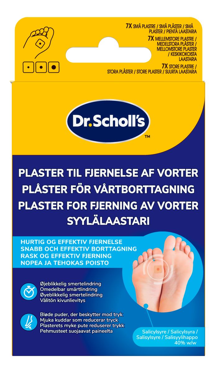 Köp Scholl Wart & Verruca Removal Plåster - 7 st på Med24.se