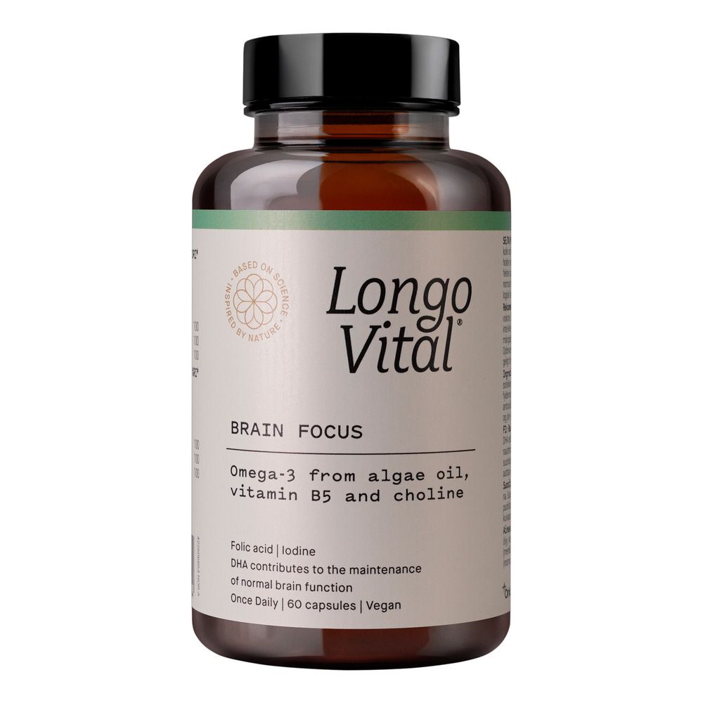 Köp Longo Vital Brain Focus - 60 kapslar | Med24.se